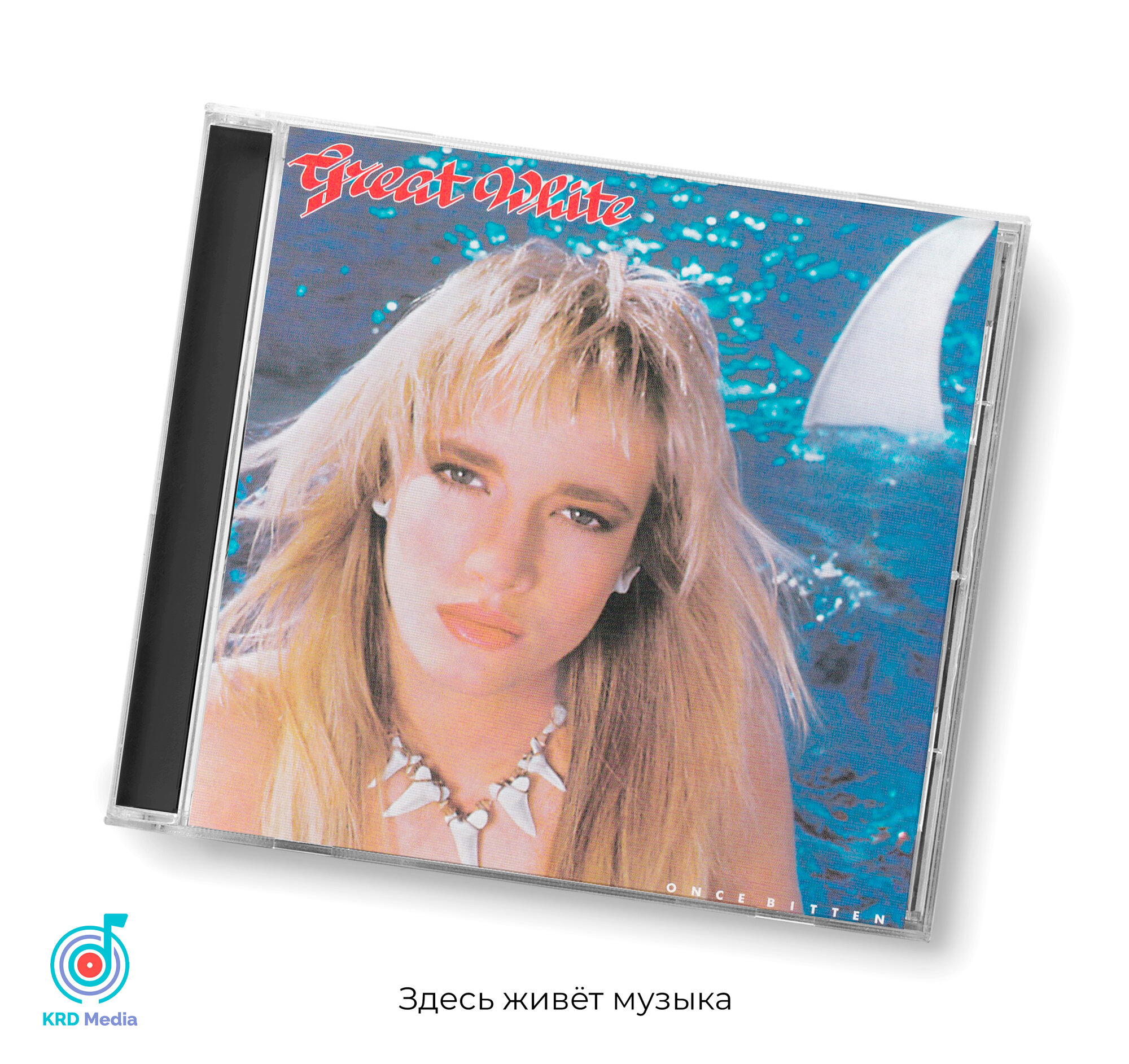 Great White - Once Bitten, 1987, 4-page, CD-Аудио