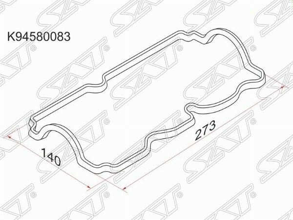 Прокладка клапанной SAT K94580083 крышки DW Matiz/Tico 0.8 F8CV 98-. CH Spark 0.8 05-