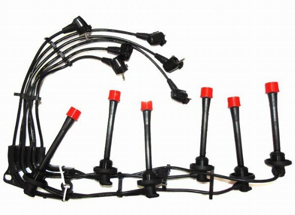 Провода высоковольтные SAT ST-90919-21557 TOYOTA LAND CRUISER FJ80/FZJ80 1FZ-FE круглые резиновые