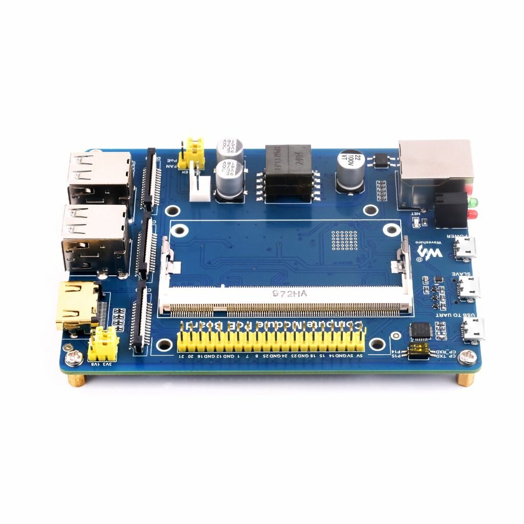 Плата расширения Compute Module PoE Board для CM3 и CM4S