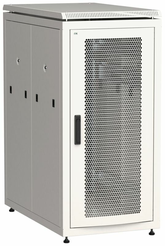 Шкаф сетевой LINEA N 24U 800х1000мм перфорир. передн. дверь; задн. перфорир. сер. ITK LN35-24U81-PP