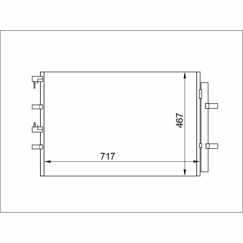 Радиатор кондиционера SAT ST-47-0020 Ford Transit 14-20 / Transit Custom 13-19