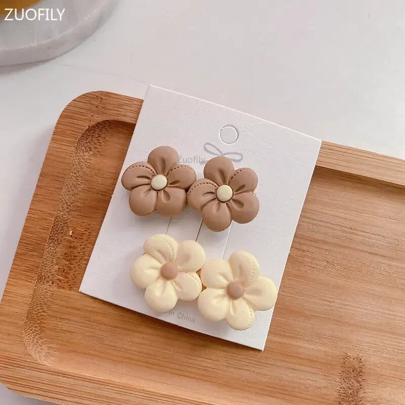 ZUOFILY розовые заколки для волос для девочек Flower