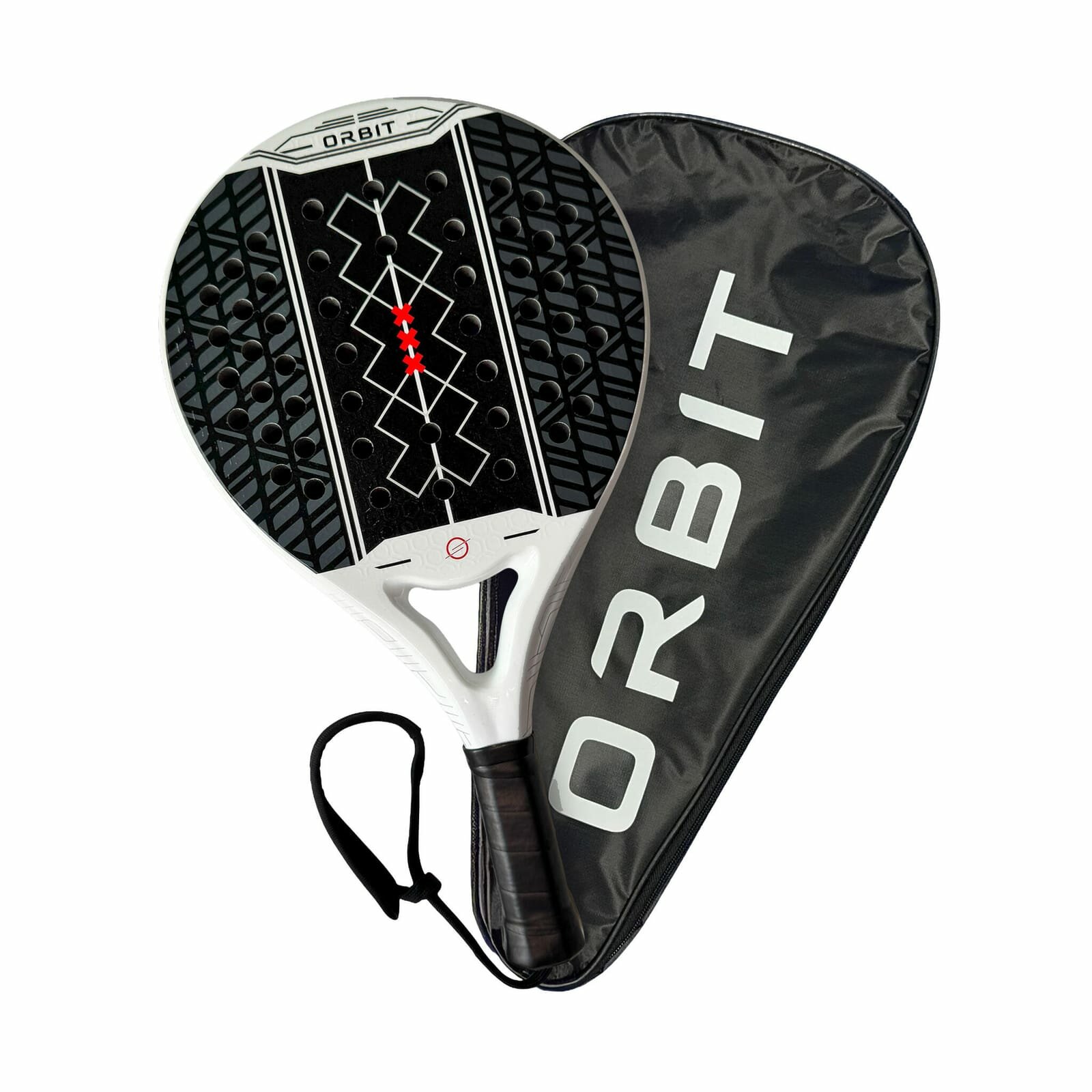 DECATHLON ракетка для падел decathlon orbit leep, начинающий, черно-белый