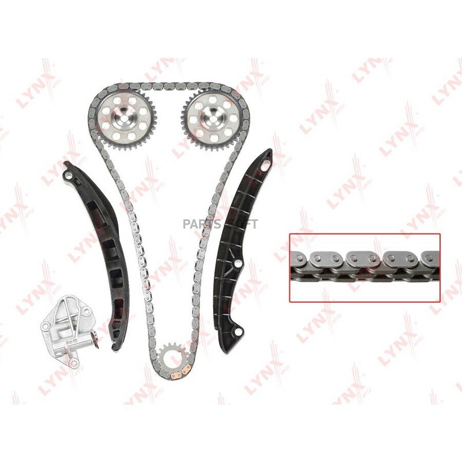 LYNXAUTO TK-0200 Комплект цепи ГРМ SKODA Fabia II 1.2 07> / Rapid 1.2 12> / Roomster 1.2 07> VW Polo 1.2 09>