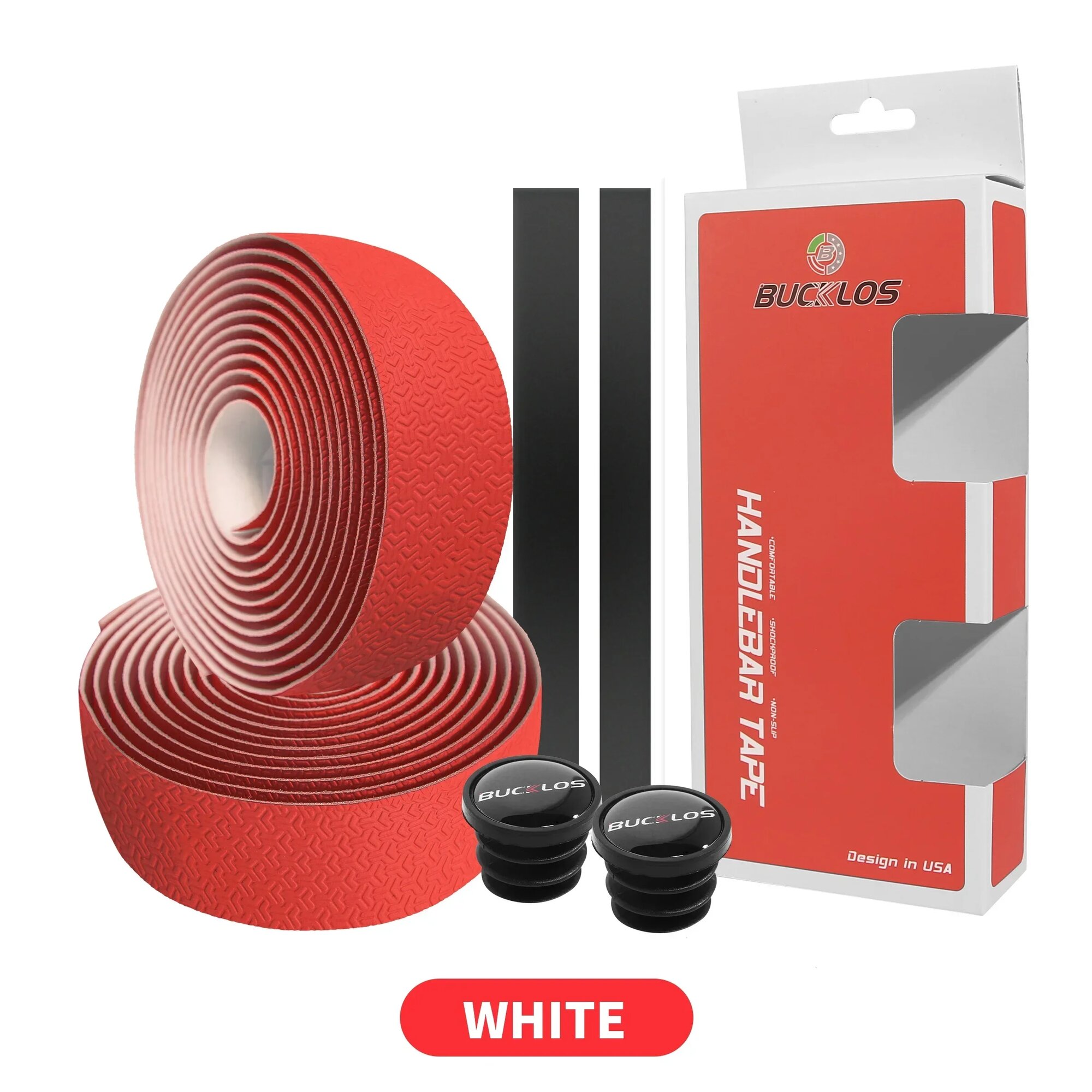 Лента для руля велосипеда BUCKLOS, Red