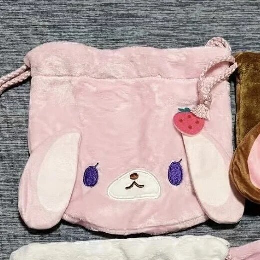 Розовая плюшевая сумка MINISO Sugarbunnies pink 1