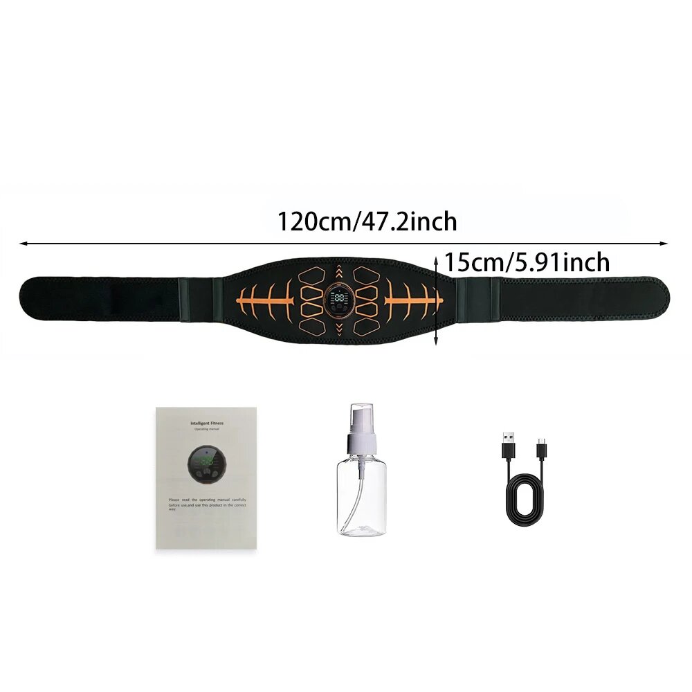 EMS тонизирующий пояс Smart Muscle Toner, Цвет: 1belt