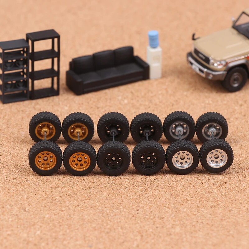 Колеса X-Scale 1/64 из резины 3SET 8-Hole 14mm