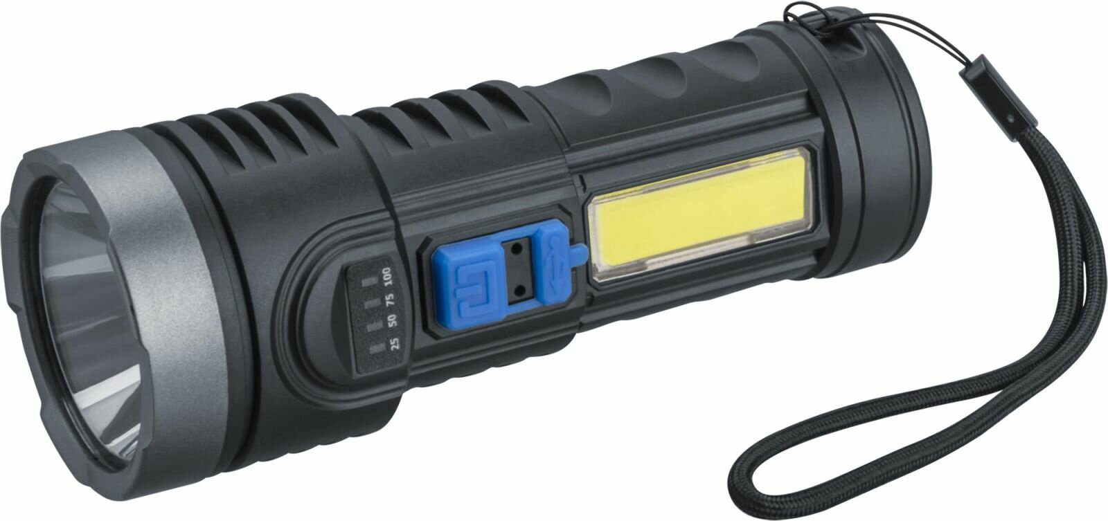 Фонарь светодиодный npt-cp28-accu для работы 1 led, 1в + 1 сов, 3вт