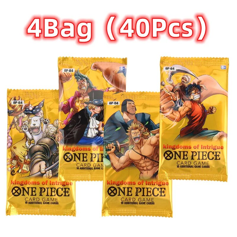 40/300 шт. Коллекционные карточки аниме ONE PIECE TCG OP-04, скрытая серия Gear 5, Луффи, Зоро, Шанкс, для детей, подарок