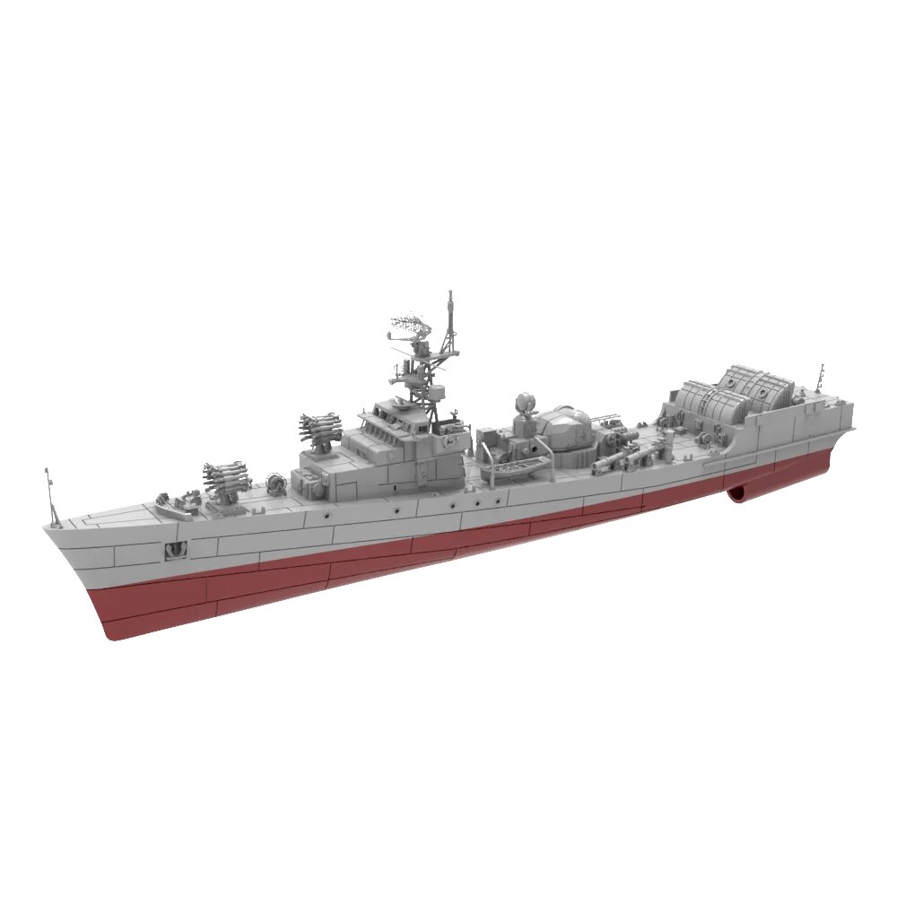 Модель военного корабля Субмаринник проект 204 класс Поти 1/144 1/200 Красный, 200scale Full Hull