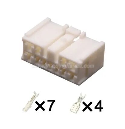 Разъемы Haidie MG641528 MG651525 24В 11-контактные 1-20 комплектов 1 set, female with terminal