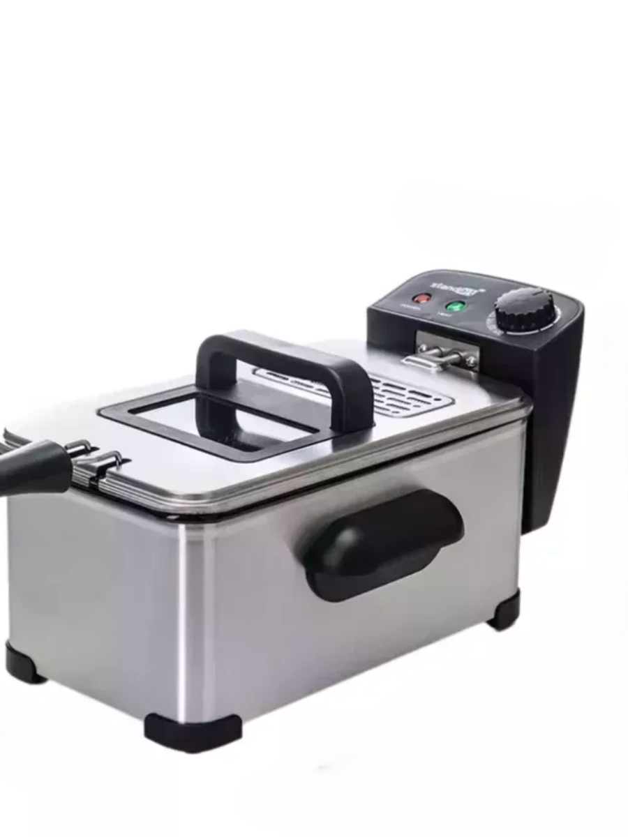 Фритюрница PROLISS PRO-2273, мощность 2800 Вт, серебристая, 4 л - стальная