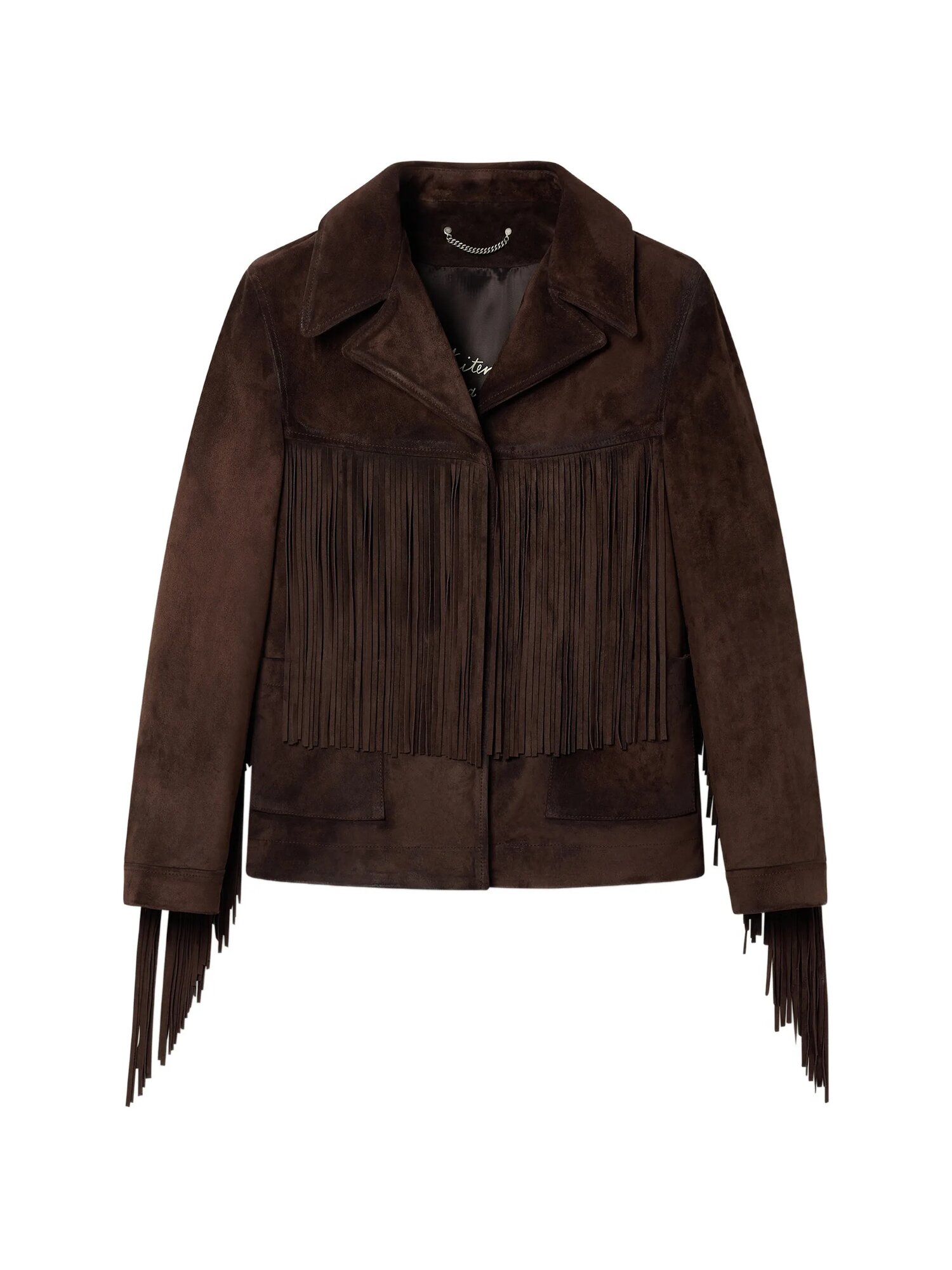Куртка Journey jacket with fringes in waxed calf leather
