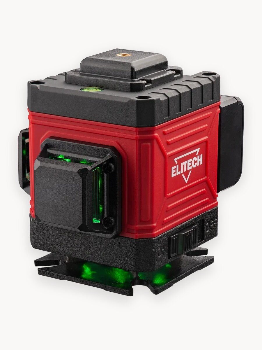 Уровень лазерный Elitech ПЛ 12Л-ЗЕЛ зеленый луч 25 м
