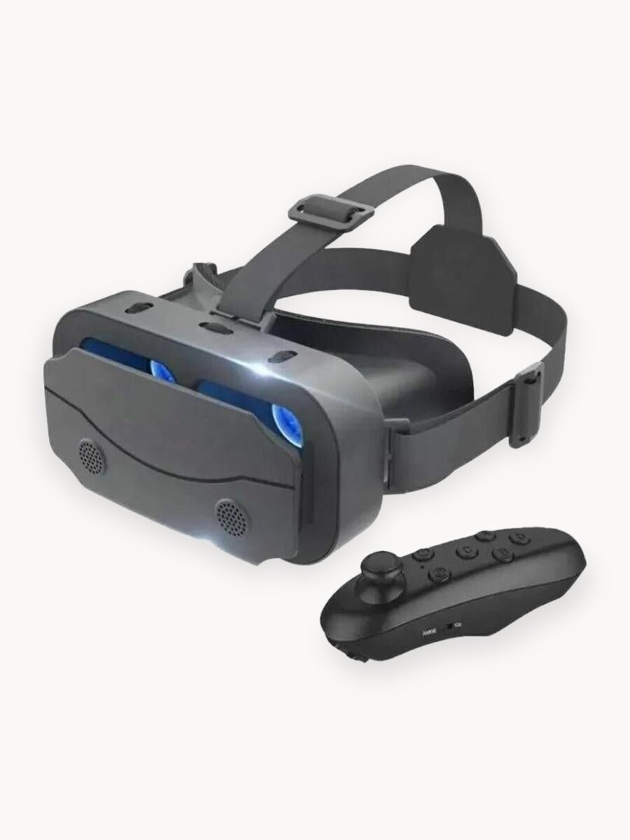 Очки виртуальной реальности VR SC G13 с пультом ДУ / 3D устройство для просмотра фильмов и игр на телефоне