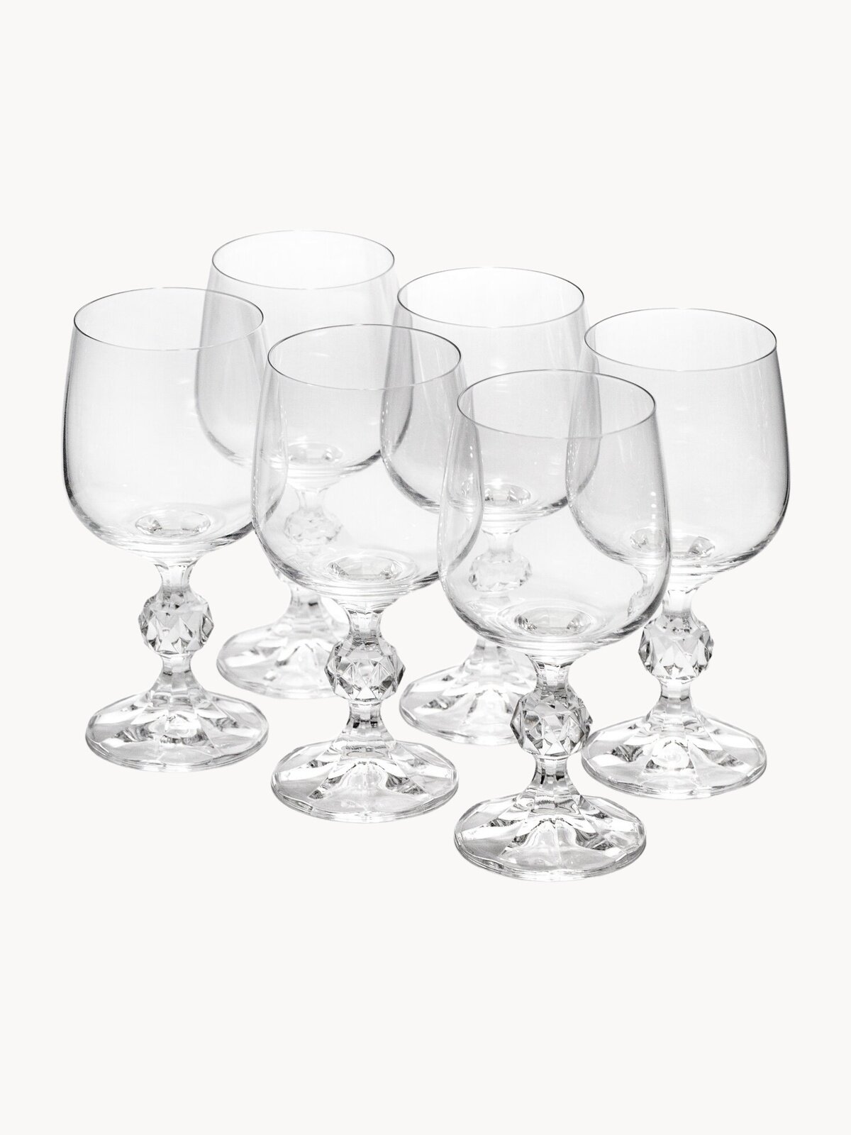 Набор бокалов для вина Crystalex "CLAUDIA" набор 6 шт, 230мл