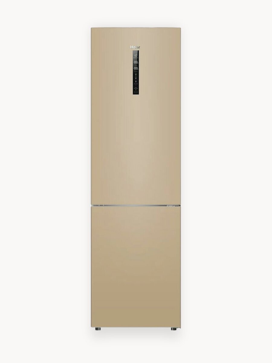 Двухкамерный холодильник Haier C2F637CGGU1, 386л, золотистый, No Frost