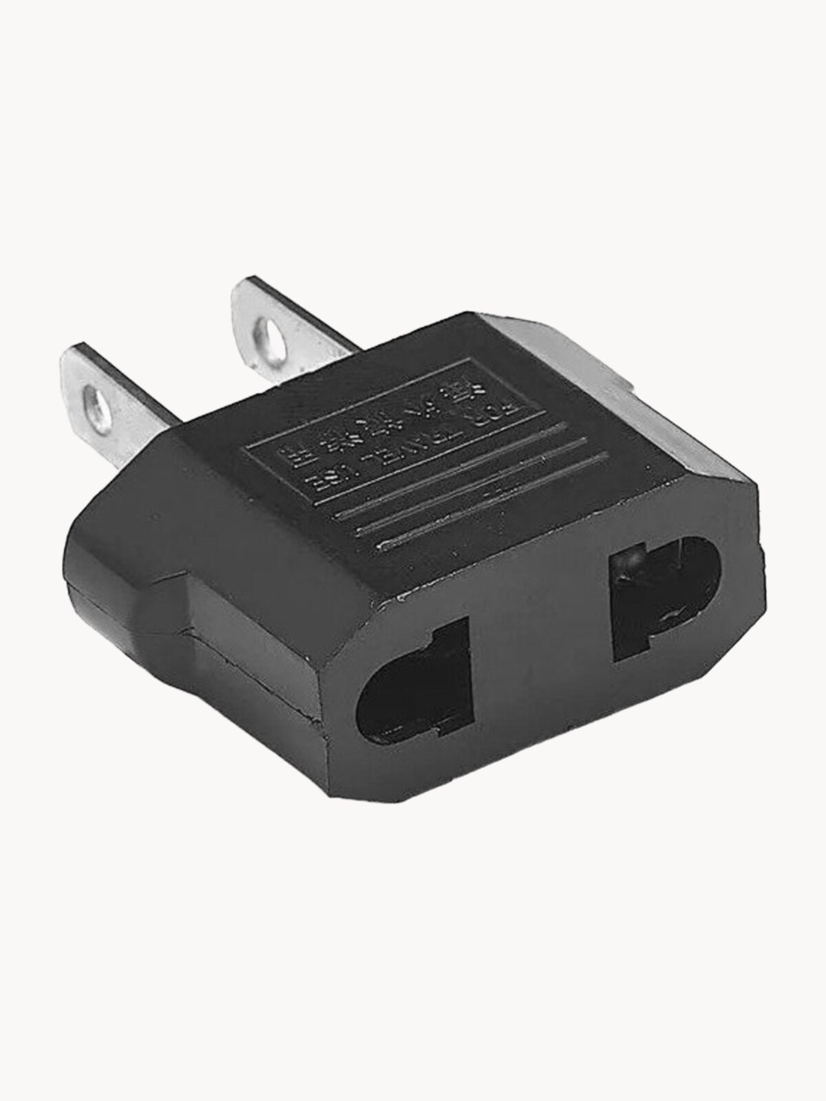 Сетевой переходник с USA на EU 10А, 250В / адаптер питания для путешествий, комплект - 2 штуки