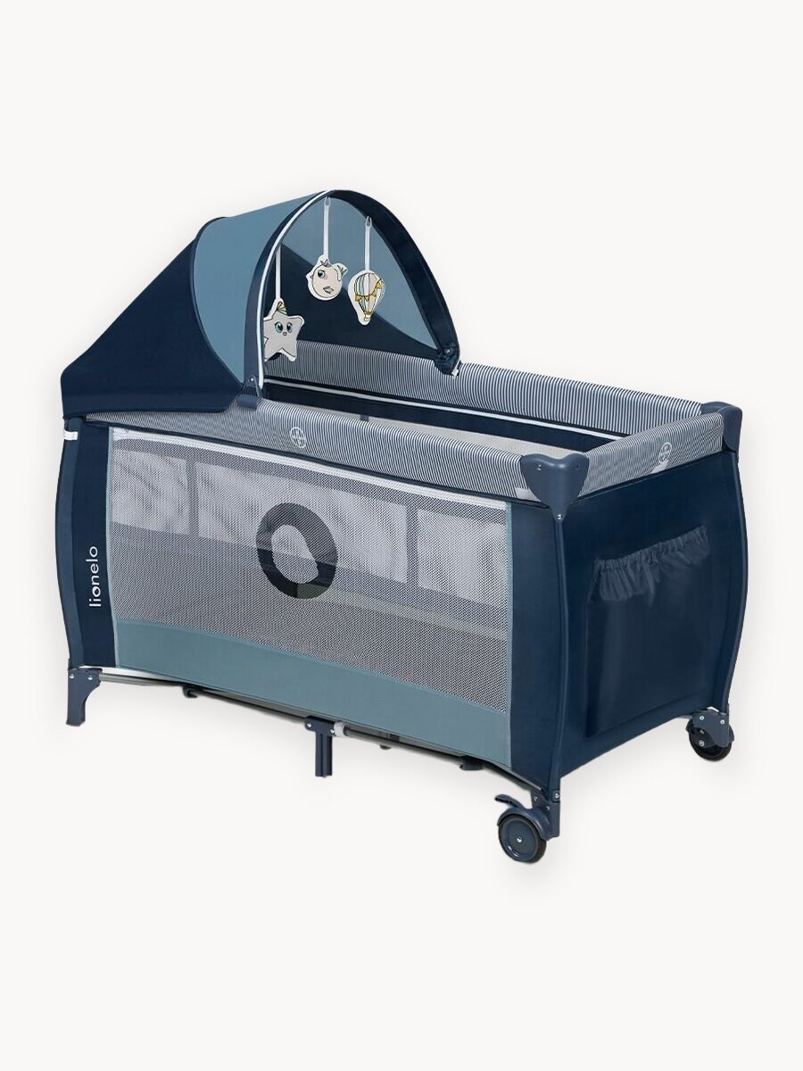 Детская кровать манеж Lionelo Sven Plus игровой для новорожденных