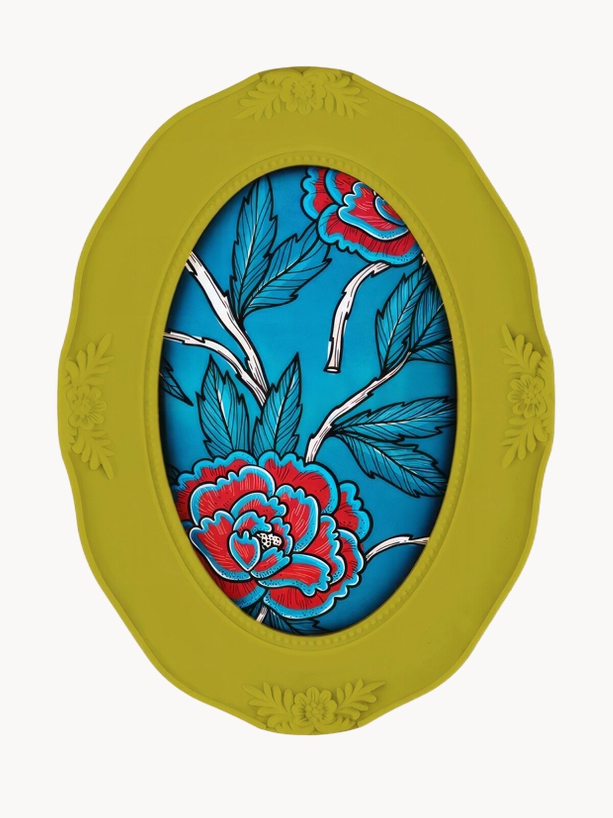 Фоторамка Moroshka Iris, пластик, 13,5 см x 18,5 см, настенное крепление, зеленая