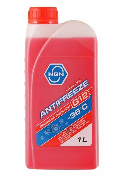 Антифриз Longlife Antifreeze (Red) Готовый G12-36 ANTIFREEZE 1L Longlife Antifreeze (Red) Готовый NGN арт. V172485621