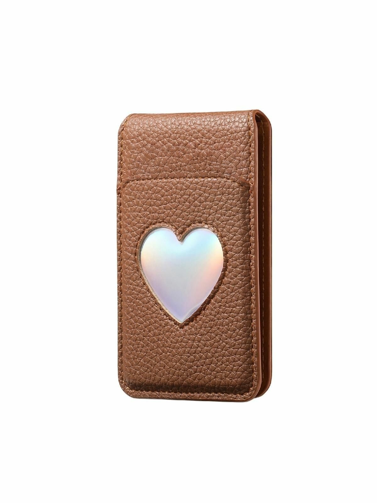 Чехол для телефона на руку, Наклейка на заднюю панель мобильного телефона из искусственной кожи с держателем карты для мобильного телефона-розовый