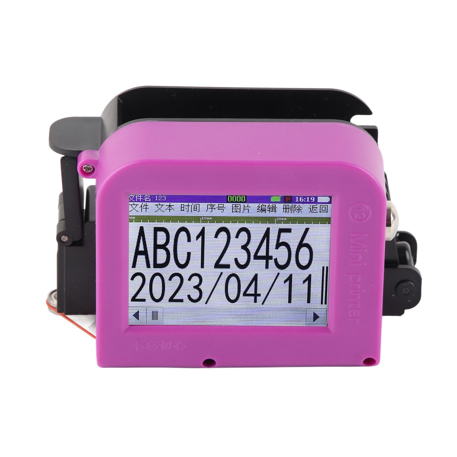 Портативный струйный принтер с сенсорным экраном для маркировки логотипов и дат без картриджей 100-240V