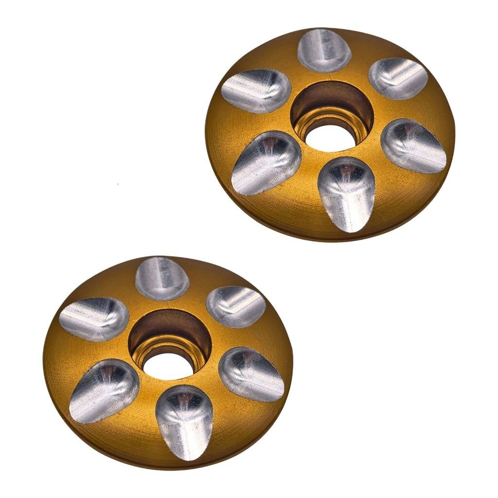 Прочная крышка рулевой колонки с болтовым креплением для велосипеда, Золото