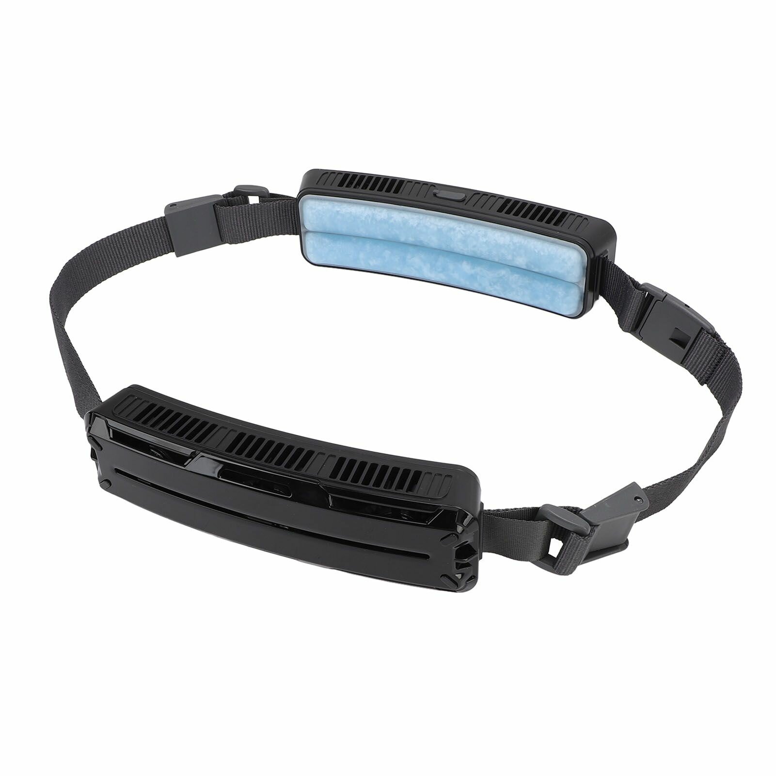 Носимый поясной вентилятор с сильным потоком, регул. ремень, для путешествий, кемпинга, рыбалки, черный, 5000 мАч