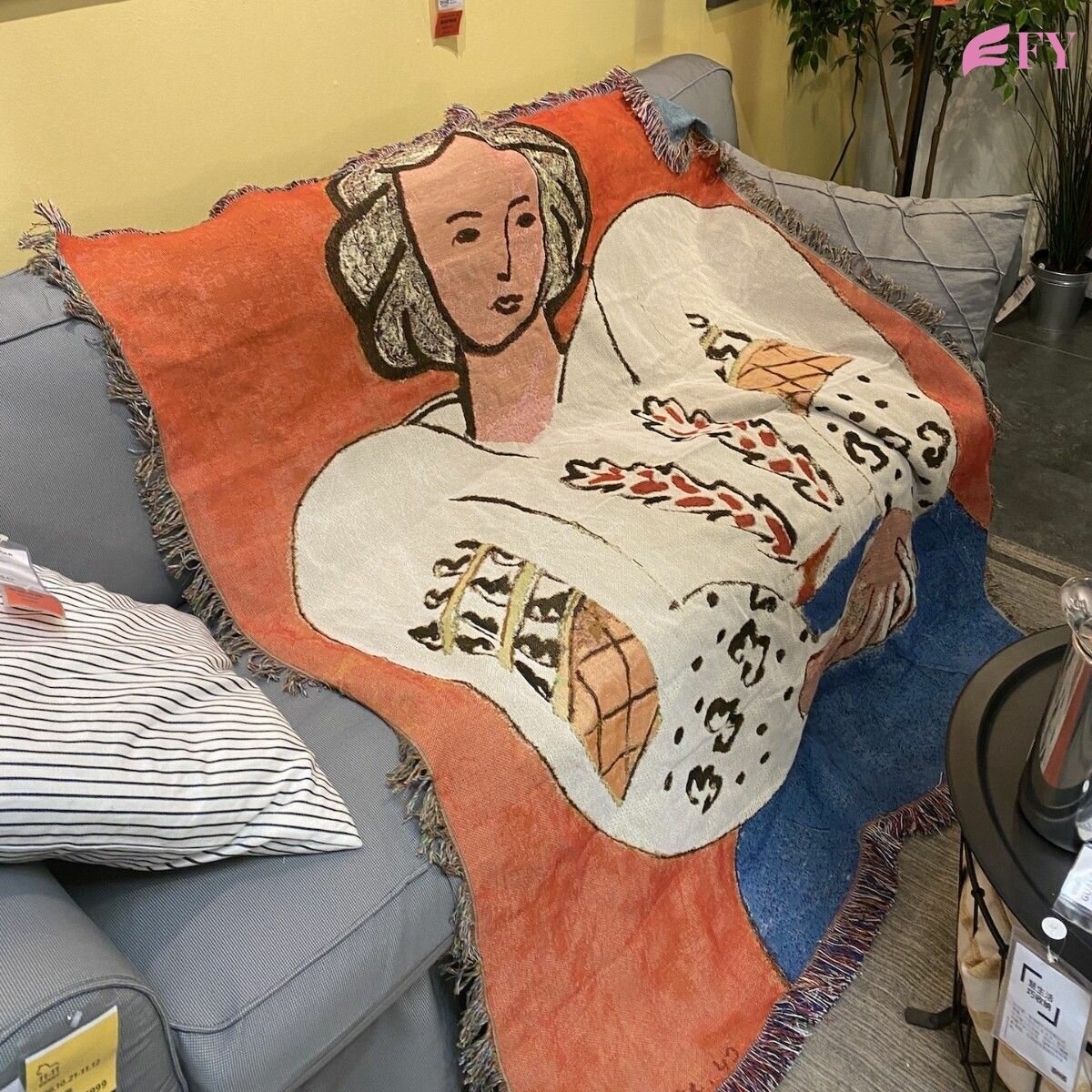 Гобелен, одеяло для отдыха, покрывало для дивана, покрывало-плед，130×160cm