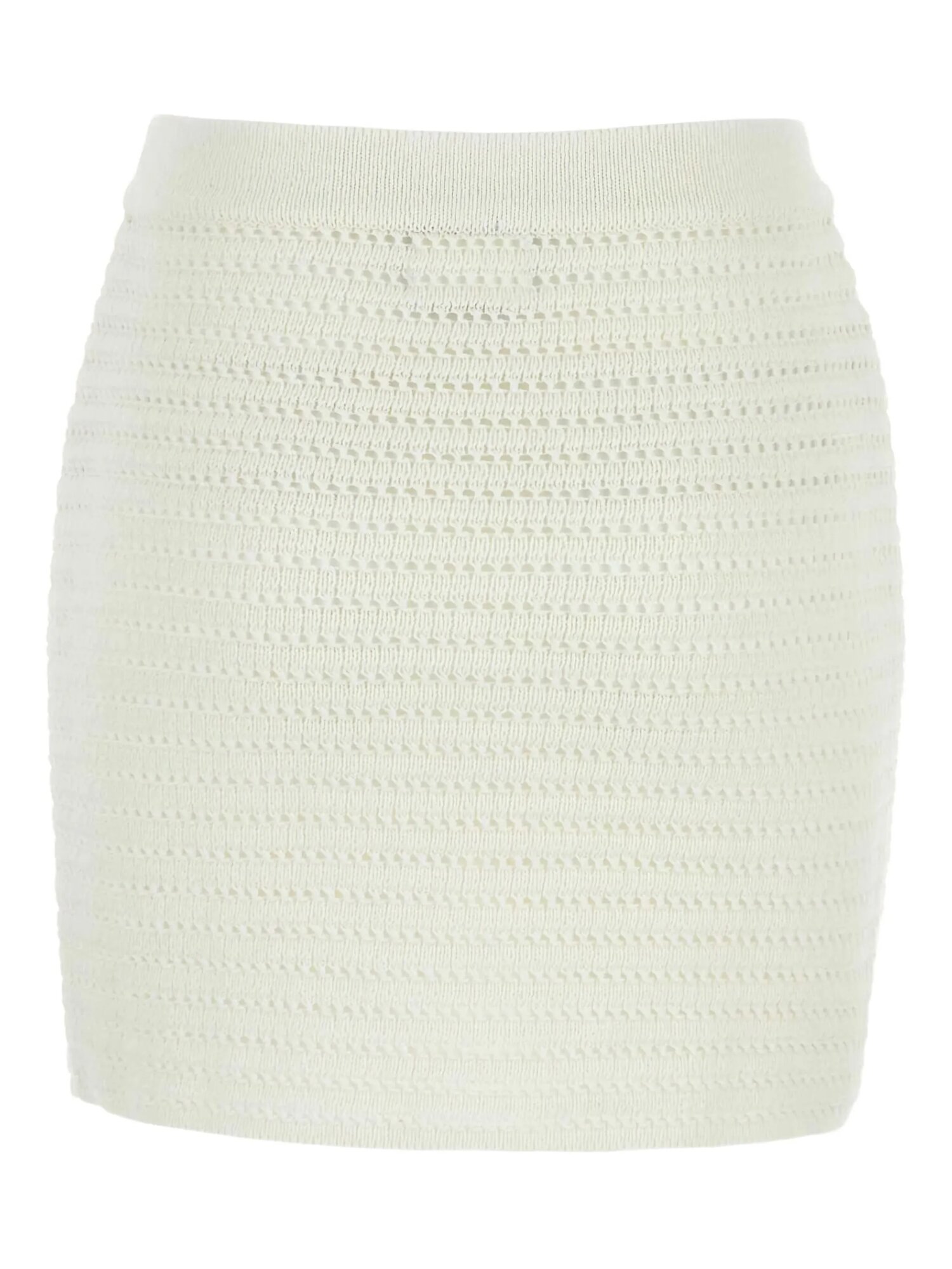 Юбка Le Kasha Crochet button-embellishment mini skirt, размер S, white — фото 1