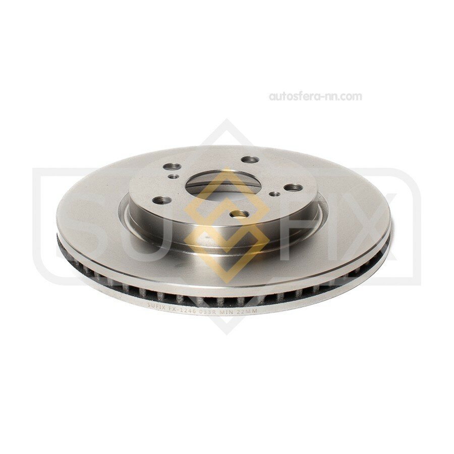 SUFIX FX1246 Диск тормозной вентилируемый передний (275x25)