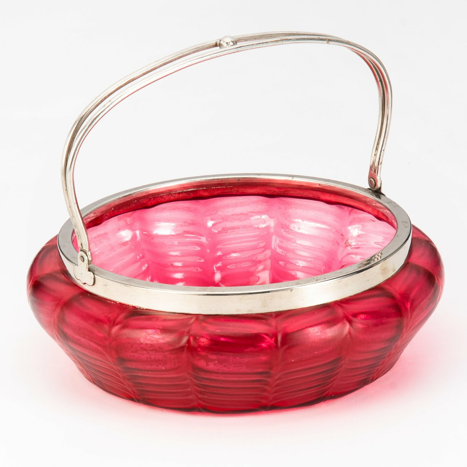 Ваза для десертов в стиле Модерн, стекло, иризация, металл, Западная Европа