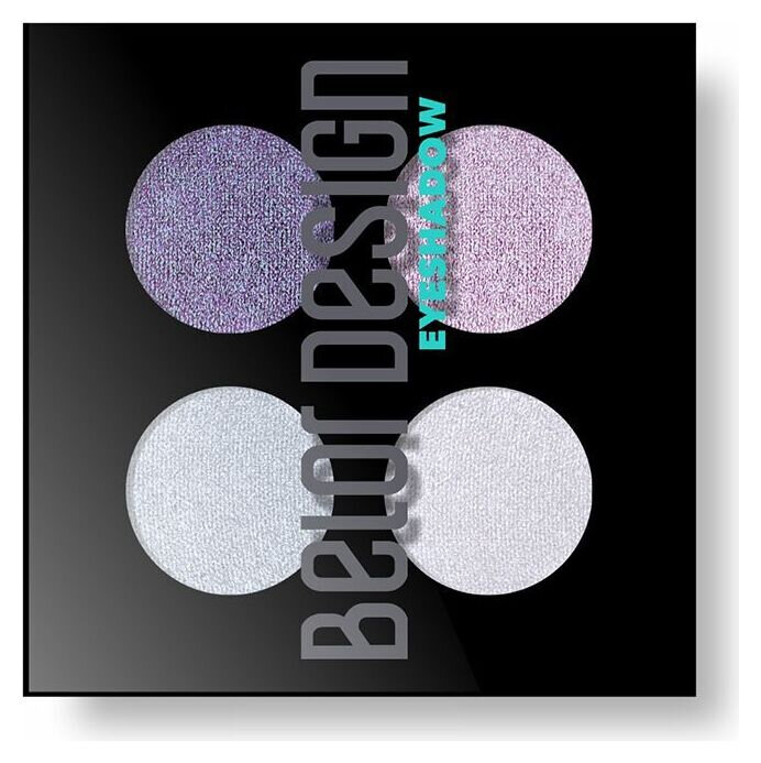 Тени для век Belor Design Тени 4-х цветные Delicate - Белорусская косметика