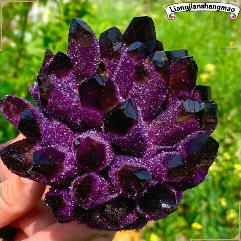 Аметист Друза "Горный Хрусталь", 200-600 г