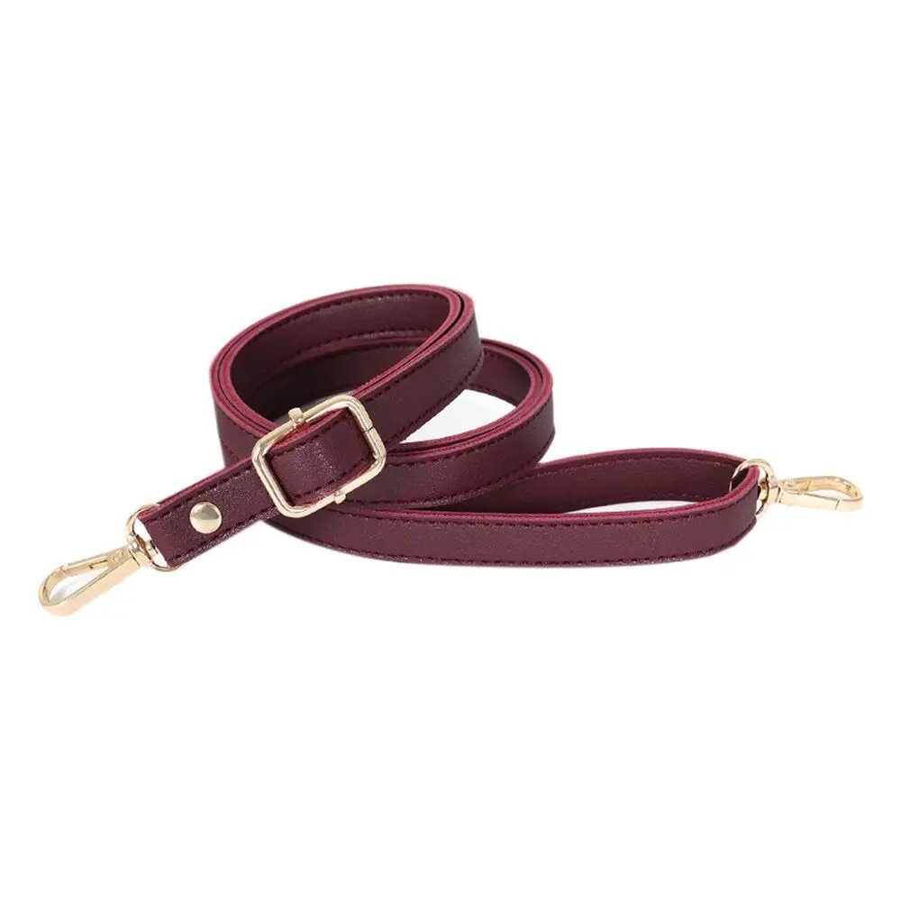 Съемный сменный кожаный ремень через плечо, ремни, сумки на ремне, аксессуары, ручка для кошелька Бордовый, wine red-gold