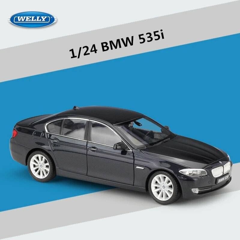 Игрушечный автомобиль Welly BMW 5 Series 535i 1:24 Black