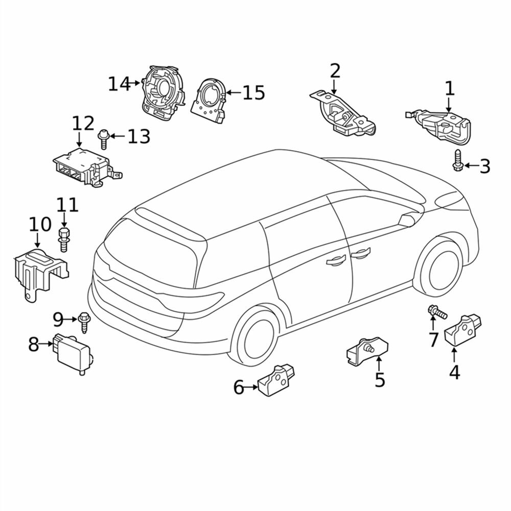 Для Honda 2012-23 Odyssey HR-V Pilot CR-V Датчик Рулевого управления В сборе 35000-T0A-003