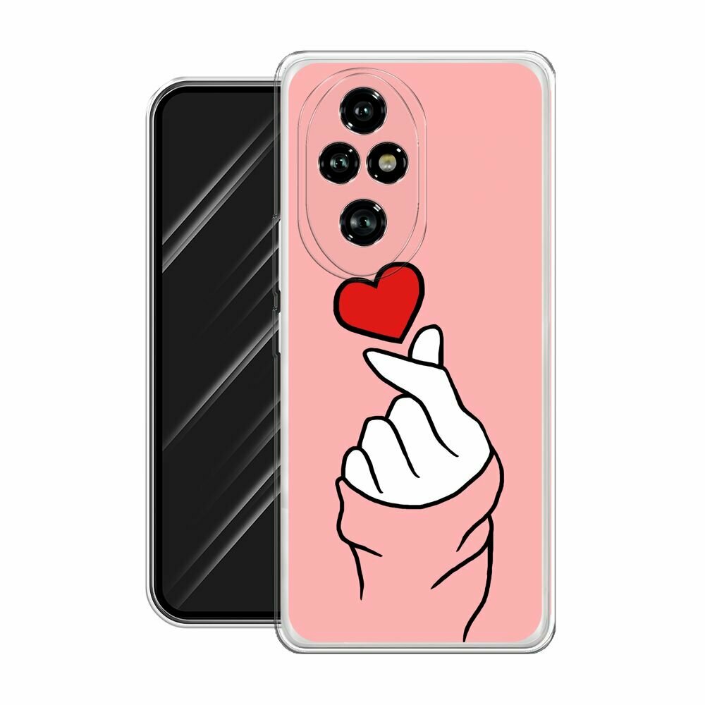 Чехол на Honor 200 Pro / Хонор 200 Про с принтом "Милое сердечко" — фото 1