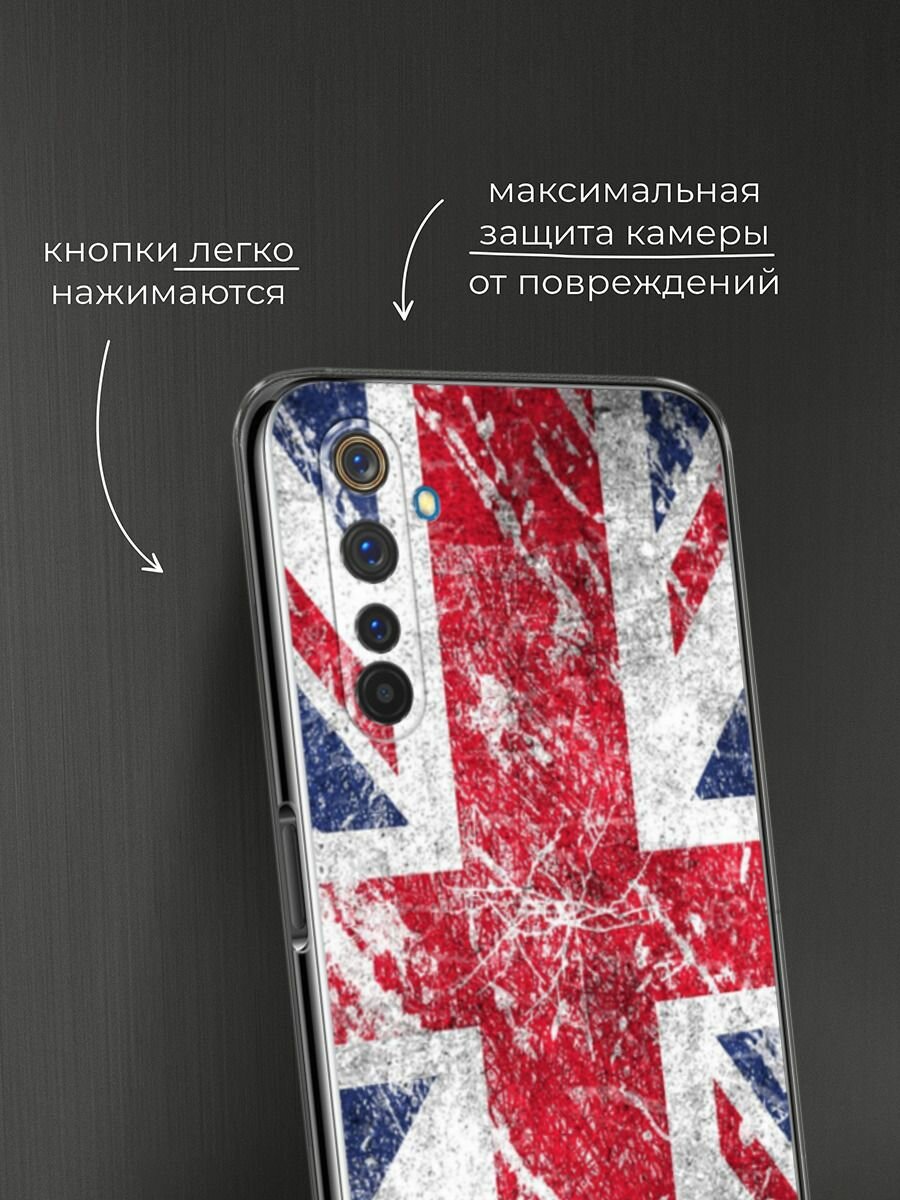 Чехол на Realme 6 Pro / Реалми 6 Про с принтом "Флаг британский" — фото 1