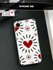 Чехол на Apple iPhone 16e/17e / Айфон 16е/17e с принтом "Бордовые сердца паттерн...