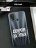 Чехол на Itel A48 / Ител А48 с принтом "Аллергия на тупых", прозрачный