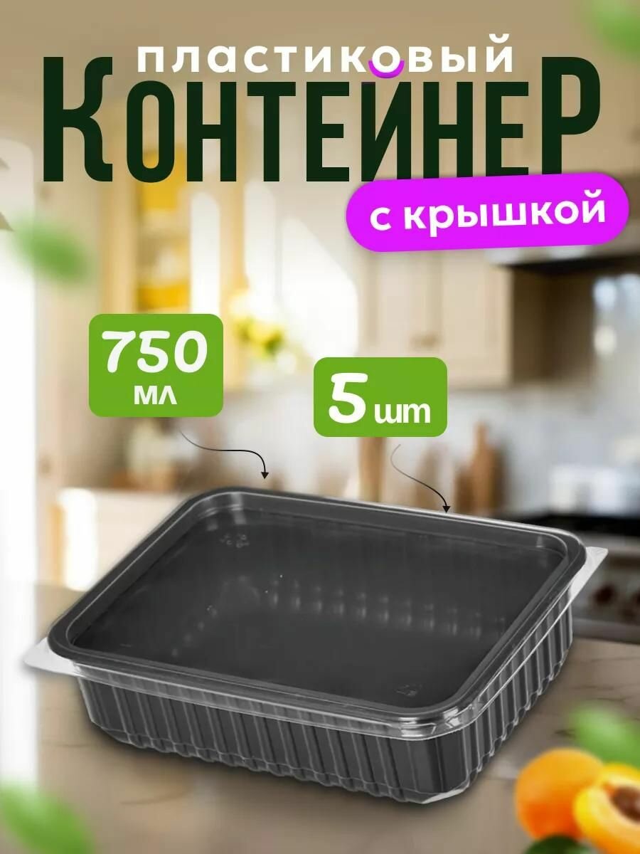 Контейнер одноразовый с крышкой