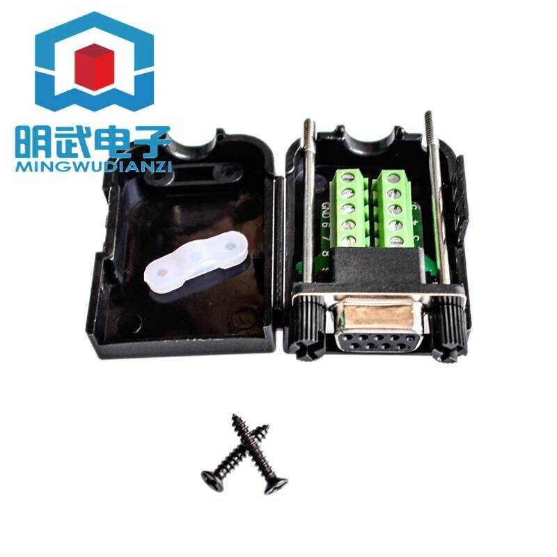 Адаптер Кабеля Последовательного Порта DB9 Male Female Без Пайки С Корпусом Разъем 485 АдАптер RS232 COM Тип опции доставки: Головкаженскаясрезьбой-скорпусом