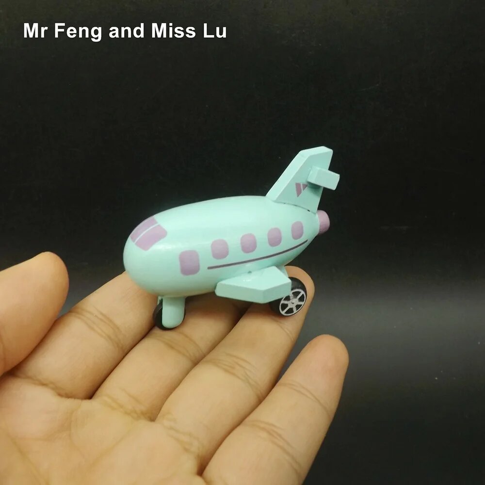 Мини-деревянная модель самолета, обучающая игрушка самолета для детей