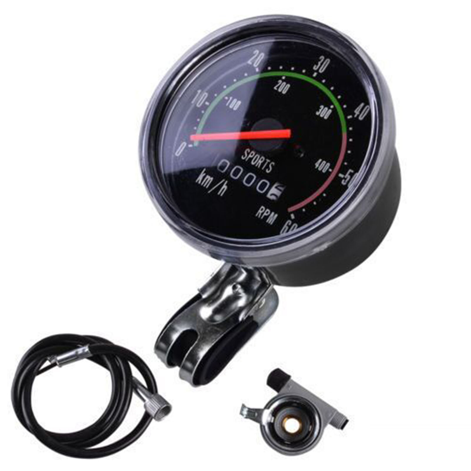 Cycle Mechanical Speedometer Accurate Universal Round Cycling Odometer for 26 28 29 27.5 Inch