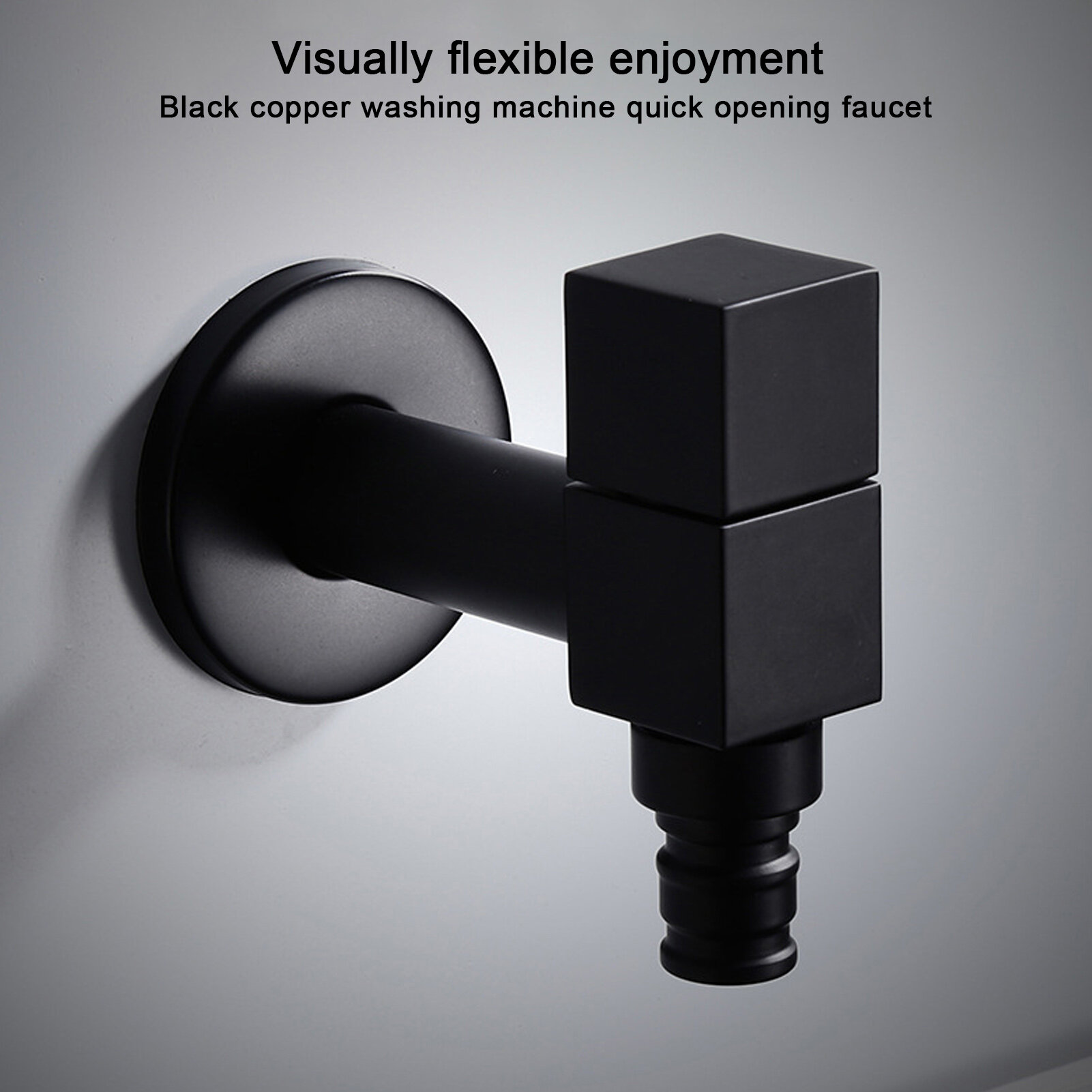 Квадратный водопроводный кран G1/2, полный медный одиночный кран для холодной воды, фурнитура для стиральной машины