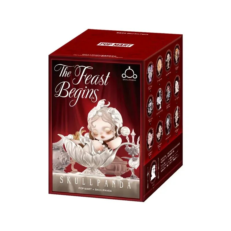 POP MART SKULLPANDA The Feast Begins, Mystery Box, Бордовый, 1 Blind Box